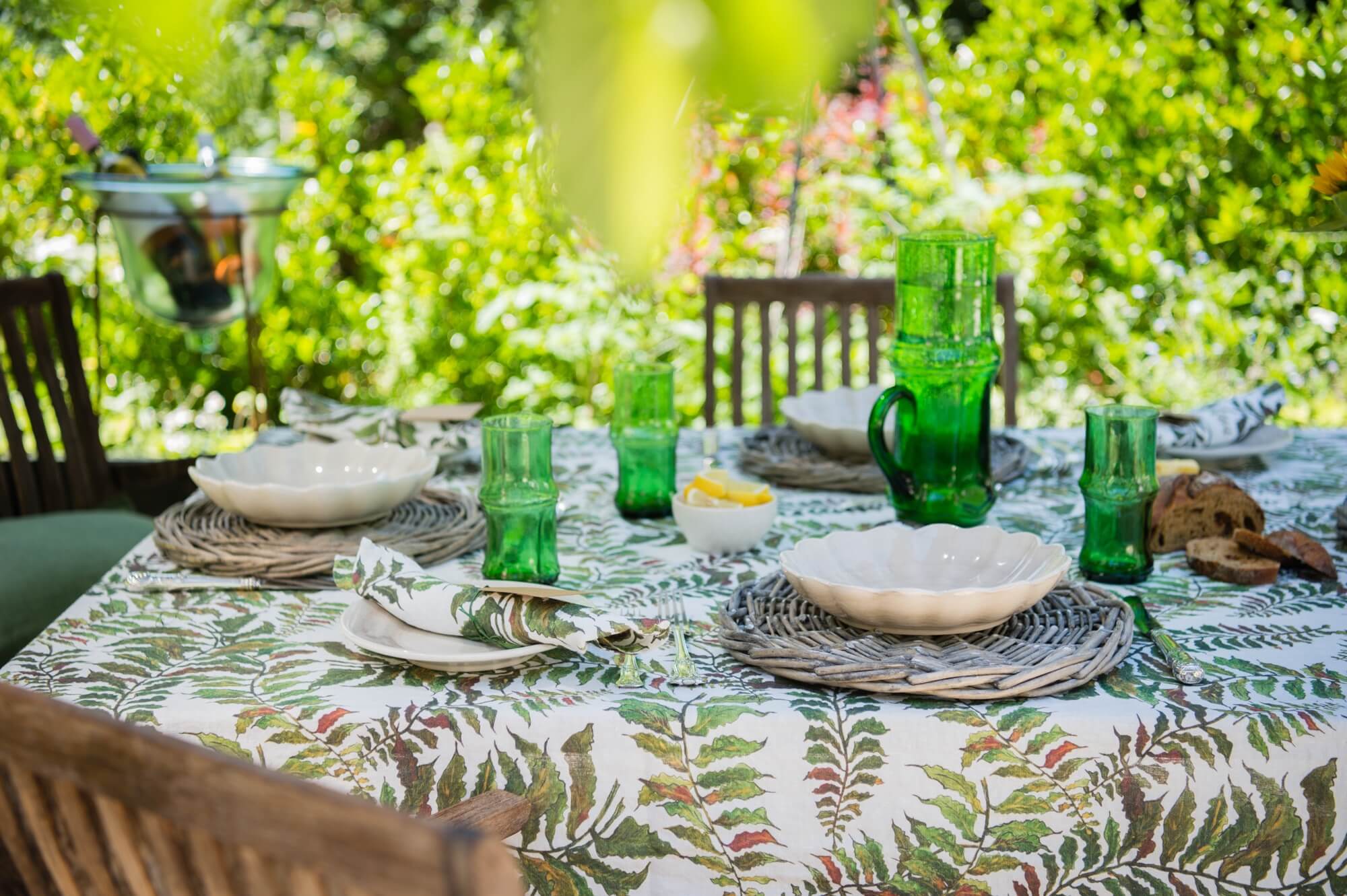 Lifestyle shoot using beautiful hand-painted fabric range Bertioli by ...