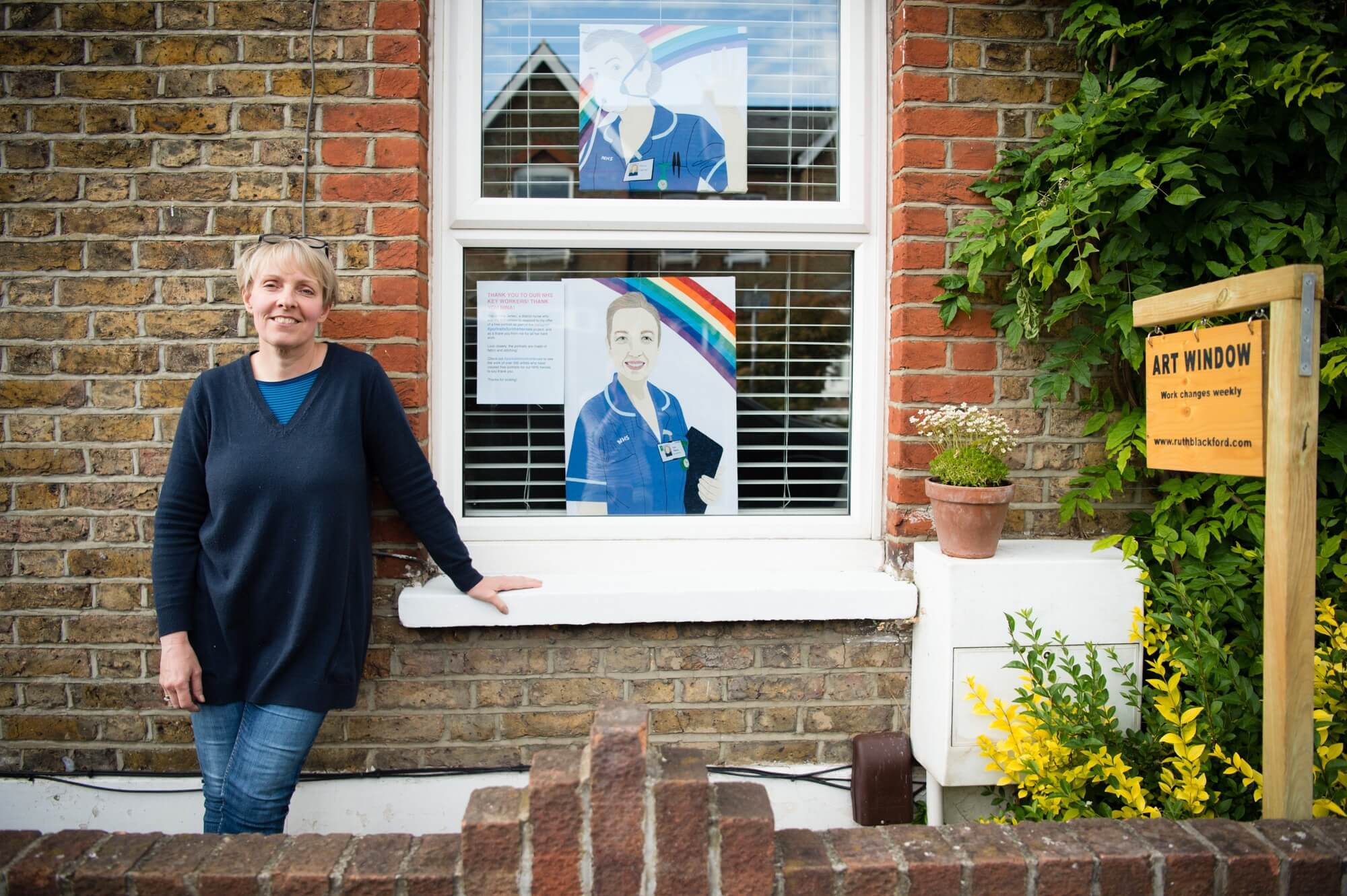 Lockdown Doorstep Portraits by photographer Amy Murrell
