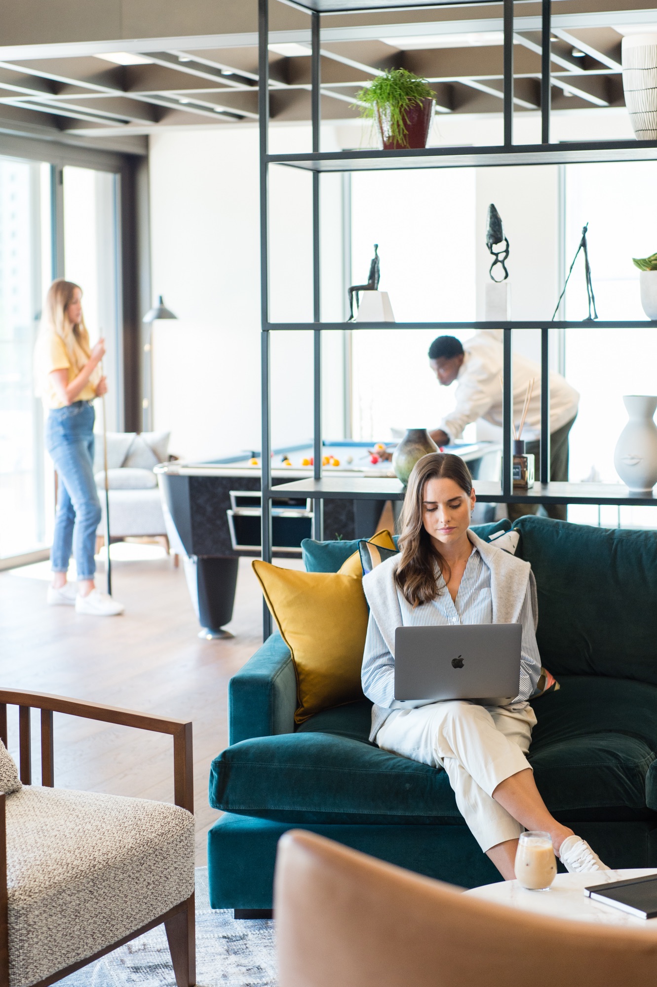 Lifestyle property photography of luxury Canary Wharf Apartments